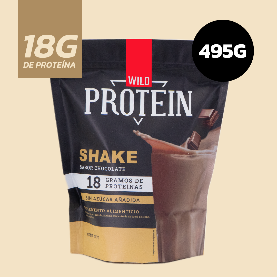 Shake en polvo sabor Chocolate 495G – Wild Foods Mexico