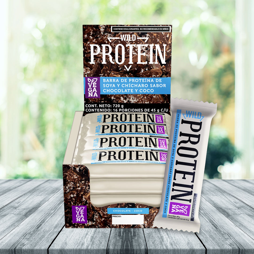 Barra de Proteina Chocolate Coco Wild Protein | Wild Foods – Wild Foods ...