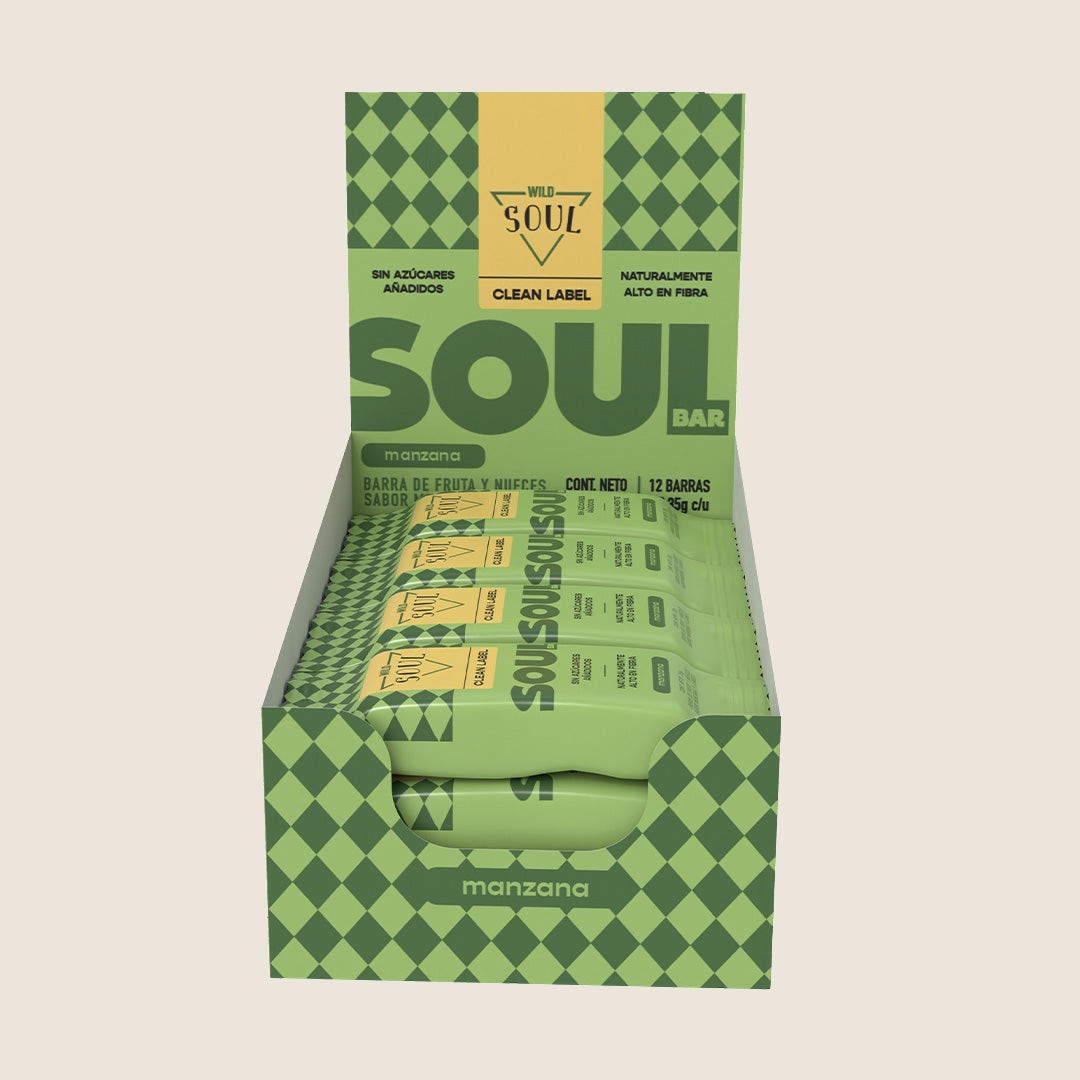 Barra Wild Soul sabor Manzana Canela 12 unidades – Wild Foods Mexico